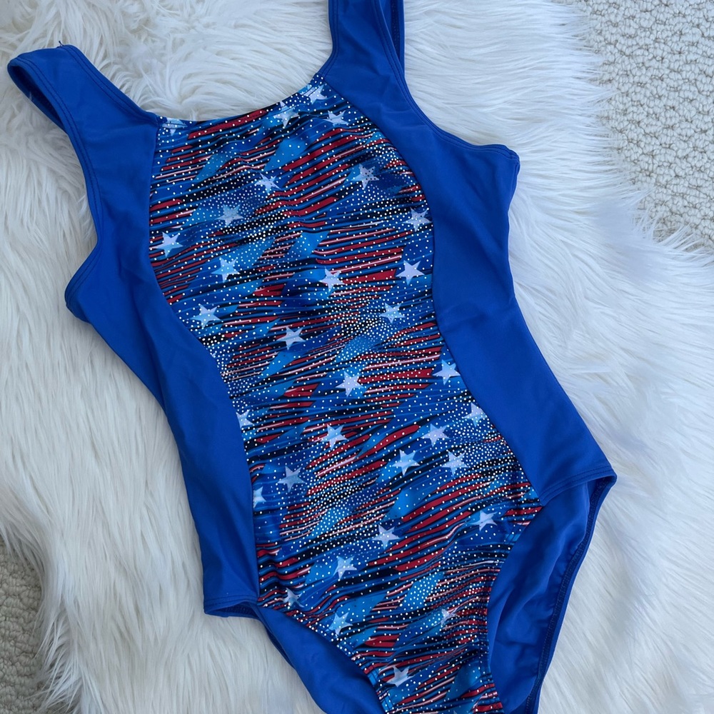 Destira American Usa Stars & Stripes Leotard Size Adu… - Gem